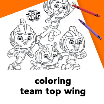 top wing coloring pages