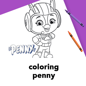 top wing penny coloring pages